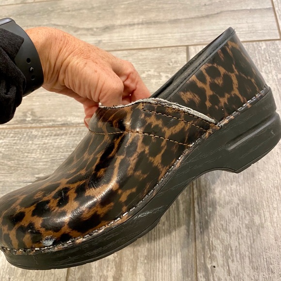Dansko | Shoes | Dansko Clogs Size 4 Leopard Patent Leather | Poshmark
